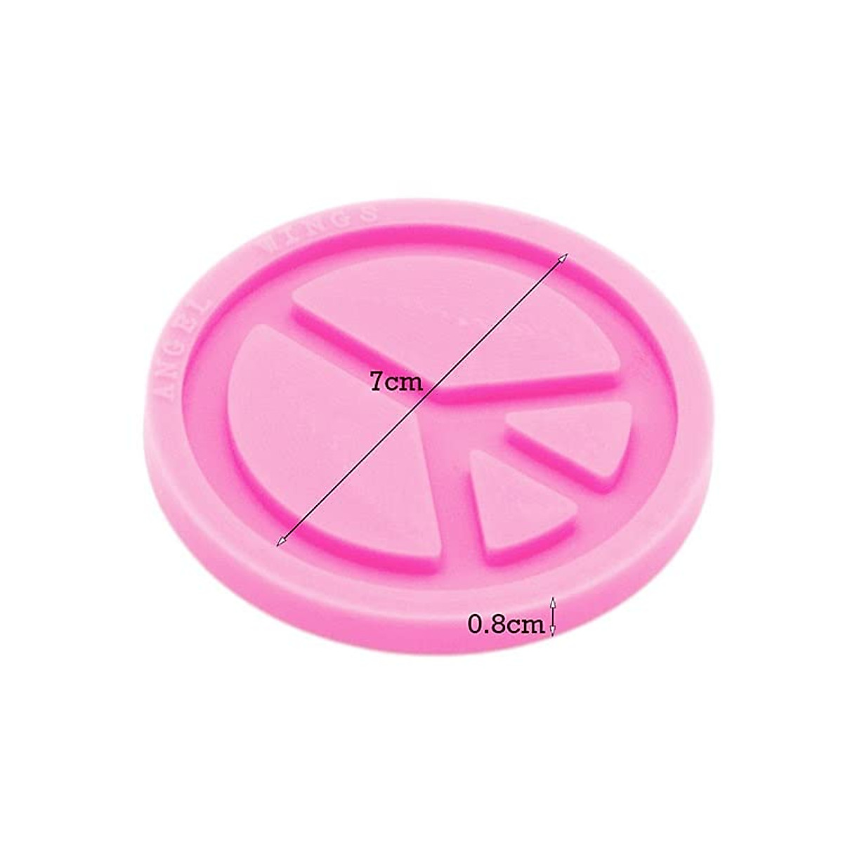 Shiny Peace Sign (NO HOLE) Silicone Mold, Peace Silicone Mold, Peace Fondant Mold,Peace Shape Silicone Mold,Peace Mold,Peace Resin Mold, Peace Mould, Peace Chocolate Mold, Peace Cake Mold,No Hole