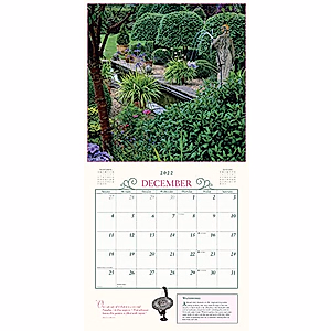 Secret Garden Wall Calendar 2022: A year of photographs that transport you to a garden sanctuary.