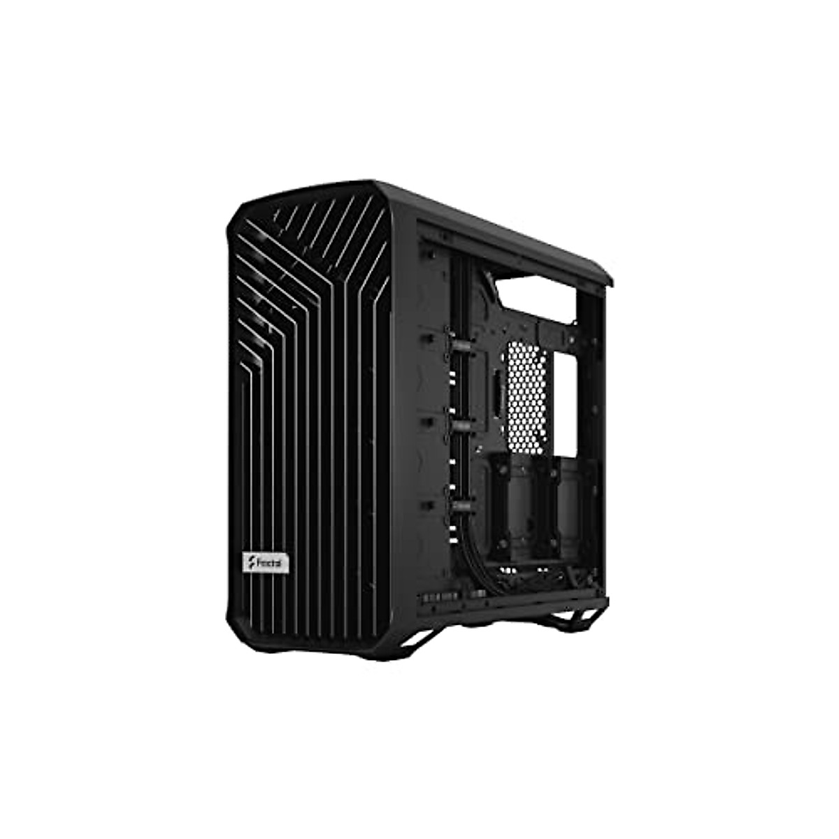 Fractal Design Torrent Black - Light Tint Tempered Glass Side Panel - Open Grille for Maximum air Intake - Two 180mm PWM and Three 140mm Fans Included - Type C - ATX Airflow Mid Tower PC Gaming Case