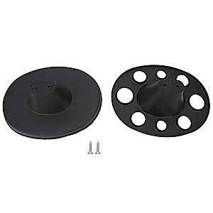 Hair Dryer Holder Hairdryer Holder Wall Mounted Hair Brush Comb Holder Display Rack Hair Styling Brush Stand Shelf Accessories[Black]