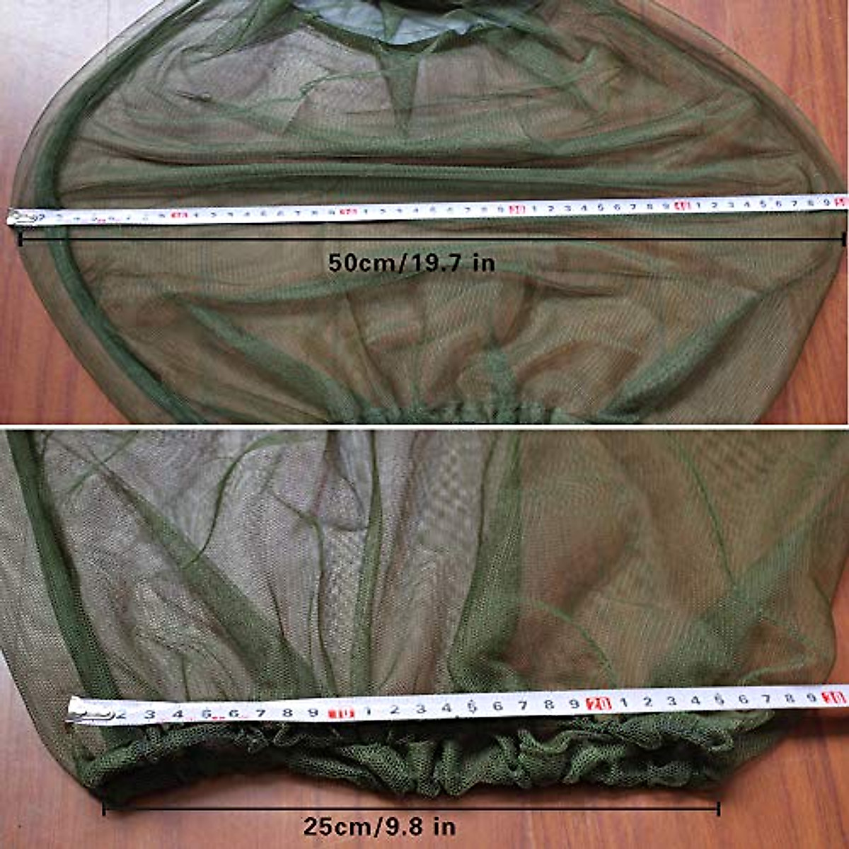 4 Pack Premium Mosquito Head Net Mesh Hat Face Netting Lightweight Durable Protective Cover Fly Insects Bugs Preventing for Camping Hiking Fishing Outdoor Activity