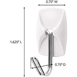Command Wall Hooks Bundle - Command Small Wire Toggle Hooks 16 Hooks with Large Utility Hooks 7 Hooks, Command Strips Included