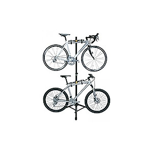 Topeak TwoUp TuneUp Bike Stand Black, L x W x H ﻿44 x 34 x 214 cm (Open) / ﻿17.3” 13.4” x 84.3”