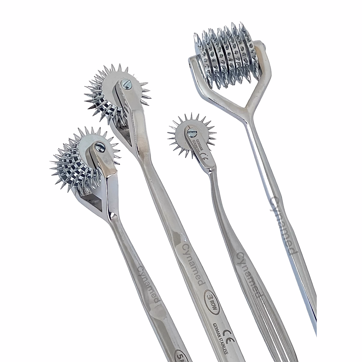 Premium German Wartenberg Pinwheel 1 3 5 and 7 Wheel Set of 4
