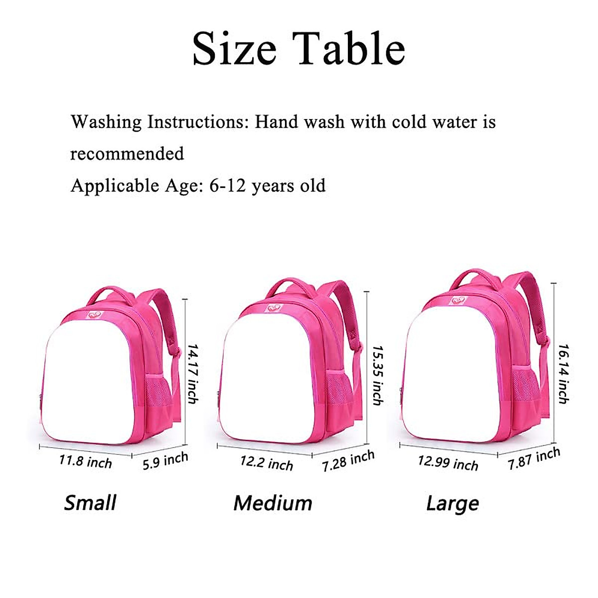 BingTangHuLu Encanto Kids Backpack Pink Cartoon Anime School Bag Cute Large Capacity Travel Bag for Girls