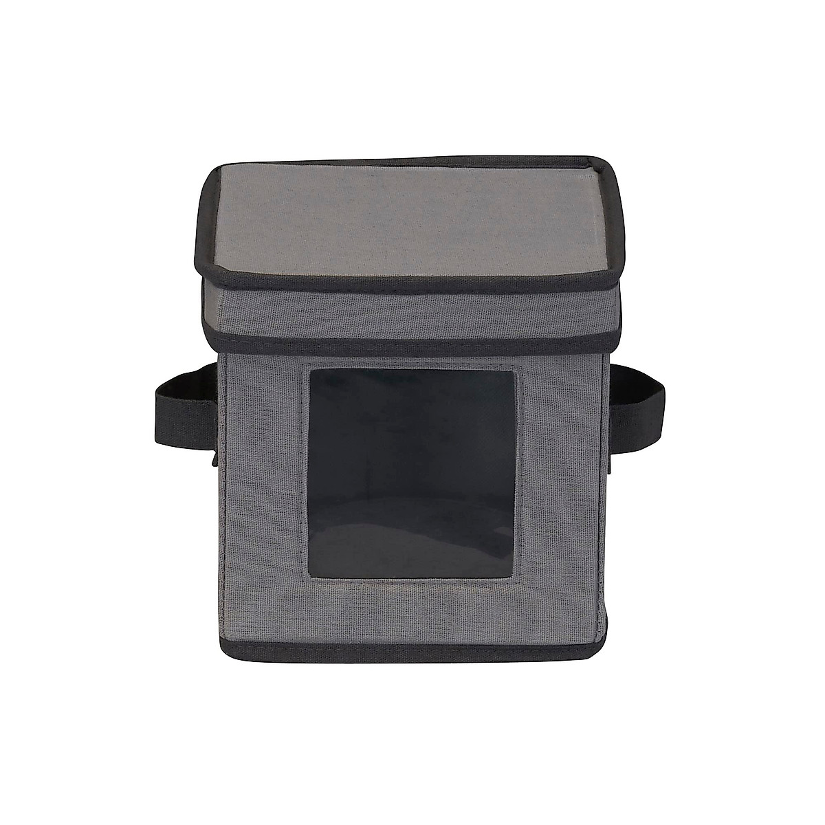 Household Essentials Gray Saucer Storage Box, Holds 12 Plates