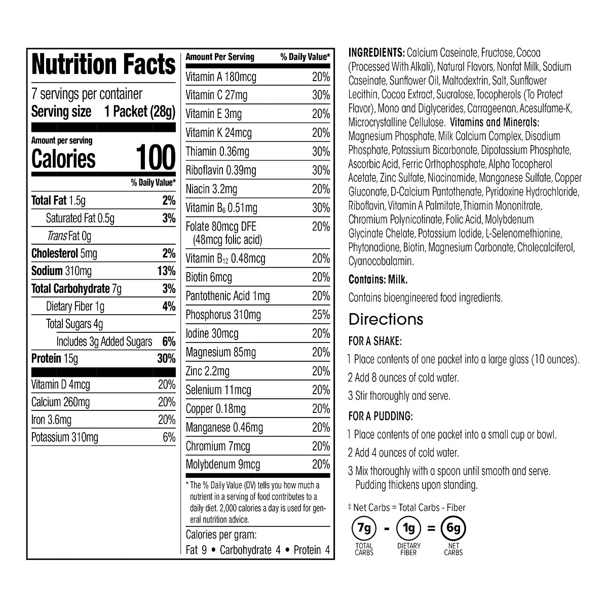 WonderSlim Meal Replacement Shake, Chocolate Salted Caramel, 15g Protein, 24 Vitamins & Minerals, Gluten Free, Low Carb (7ct)
