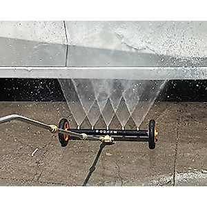 GDHXW Dual-Function 5 Nozzles Undercarriage Cleaner Undercarriage Washer Water Broom 3 Extension rod MAX 5000PSI Large 18 IN