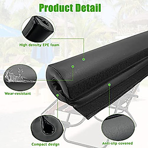 2 Pack Zero Gravity Chair Cushion for Foot Rest, Universal Oversized Folding Loungers Anti Gravity Recliners Outdoor Chaise Patio Lawn Camping Chairs Footrest Padding for Outside