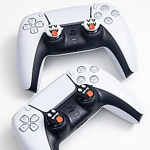 PS5 Controller Thumb Grips, Ghost Thumb Caps for Switch Pro Controller, PS5 Controller, PS4 Controller, Xbox Series X Controller - 4 Packs