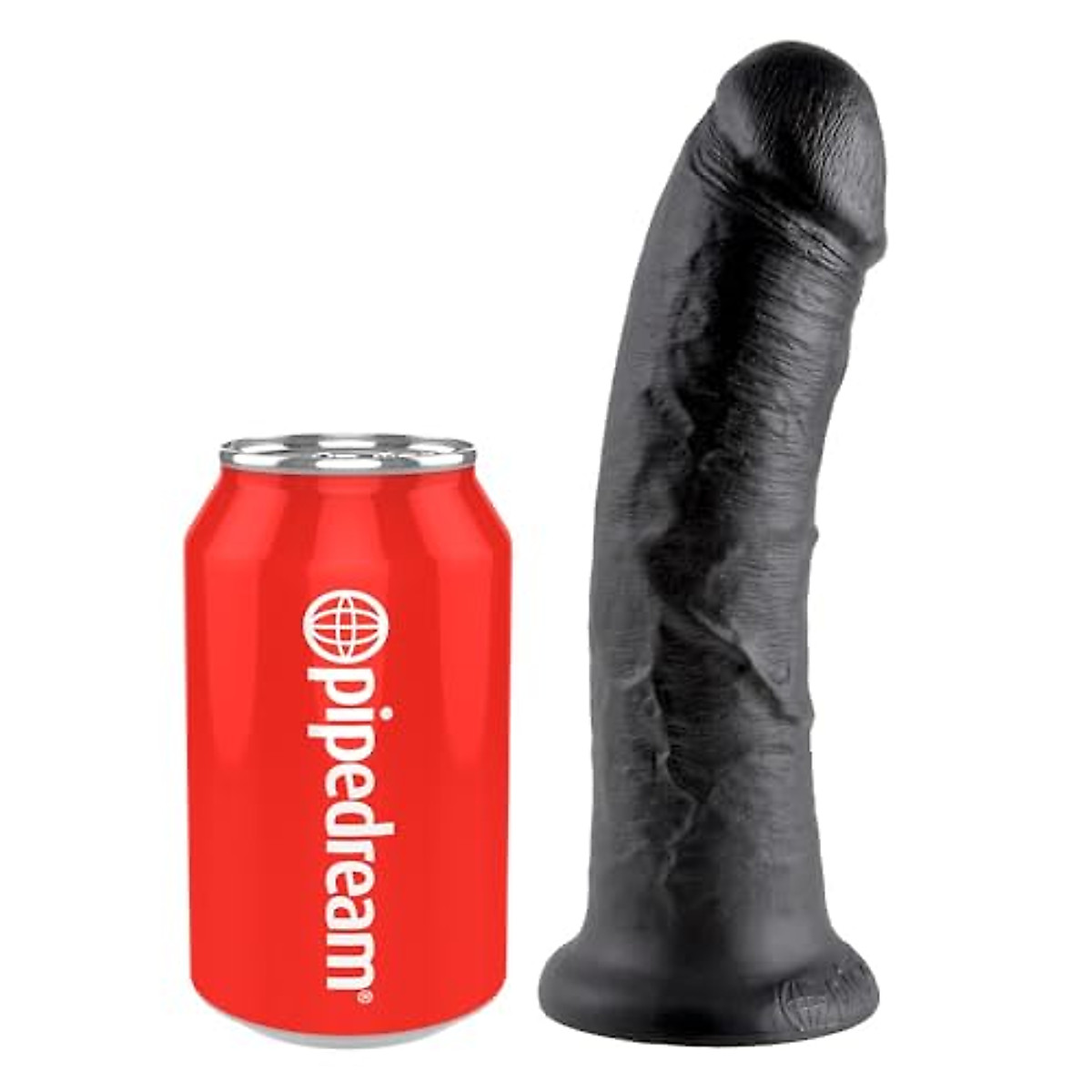 Pipedream King Cock Dildo, Black, 8 Inch