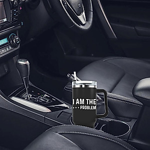 liabiliies 40 oz Tumbler with Handle i am the problem Tumbler Personalized Tumblers with Lid and Straw Insulated Tumbler Stainless Steel Tumblers Funny Gifts for Men