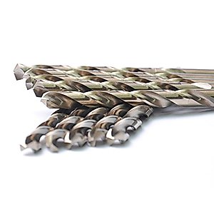 OXTUL 5PCS 5/16" Inch HSS General Purpose Heavy Duty Jobber Length Cobalt Twist Drill Bits,ideal for drilling on mild steel, copper, Aluminum, Zinc alloy etc.