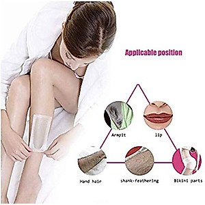 Perforated Roll Non Woven Wax Strips for Sensitive Hard Hair Removal Applicator - Face, Women, Men Body, Leg, Hand, Armpit, Mustache, Eyebrow, Perfect Brazilian Beauty Bikini Wax Paper Waxing Strips