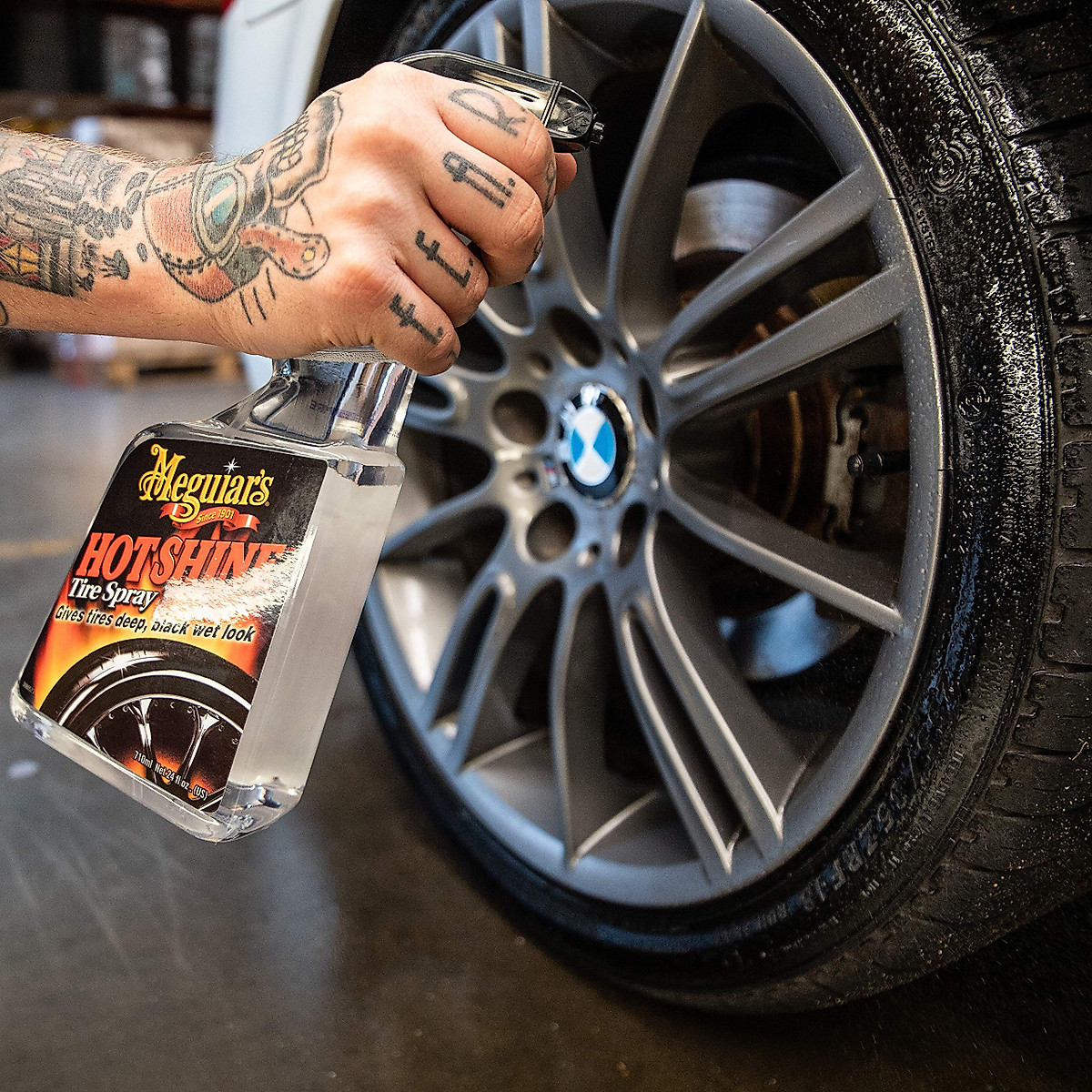 Meguiar's G12024EU Hot Shine Tire Spray Tire Dressing 710ml
