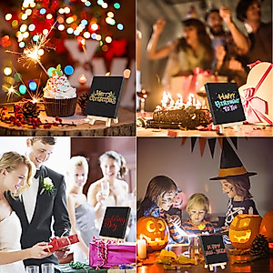 Zingarts Black Mini Canvases with Easel Set, Pack of 14,4” x 4” Inches Black Mini Canvas Boards and 18pcs 5" Mini Easel, Black Small Canvas,Art Supplies for Acrylic Pouring and Oil Painting