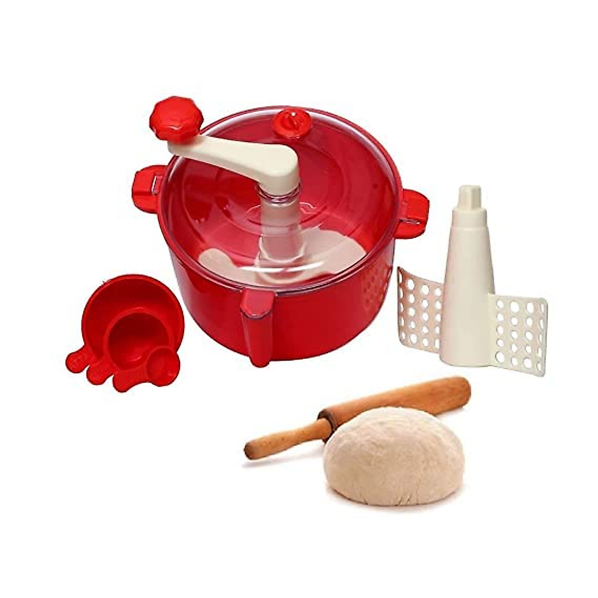 Plastic Atta Dough Maker with Beater, Chop & Churn 3 in 1 for Kitchen dough mixer dough kneader atta kneader dough machine