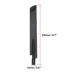 uxcell GSM LTE Antenna 3G 4G 15dBi High Gain 700-2700MHz SMA Male Connector Direction Foldable Paddle Type 2Pcs