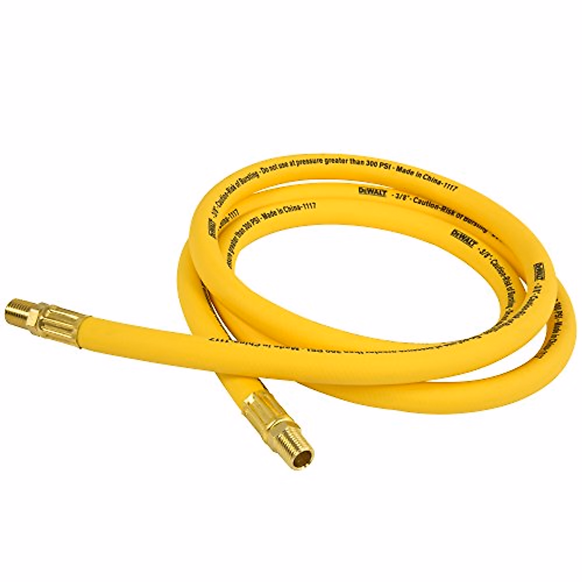 DeWalt DXCM012-0209 3/8” x 6’ Premium Hybrid Lead-In Hose , Yellow