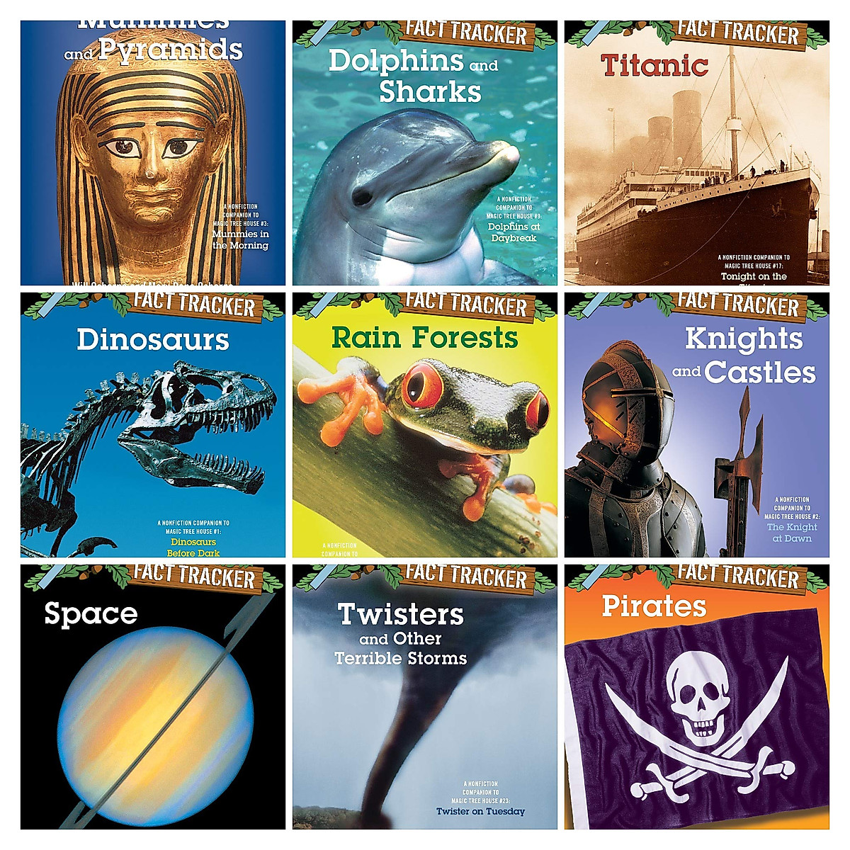 Magic Tree House Fact Trackers Complete 38 Book Set Collection Series (Includes Wild West, Baseball, World War II, Dragons and Mythical Creatures, Dogsledding and Extreme Sports, Vikings, Sharks and.)