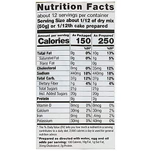 Pamelas Classic Vanilla Cake Mix, 21 oz