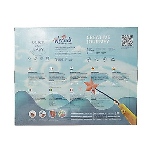 Wizardi 40cm x 50cm Paint by Numbers Kit with Stretched Canvas on Wood Frame (Sunset - 11 Colours)