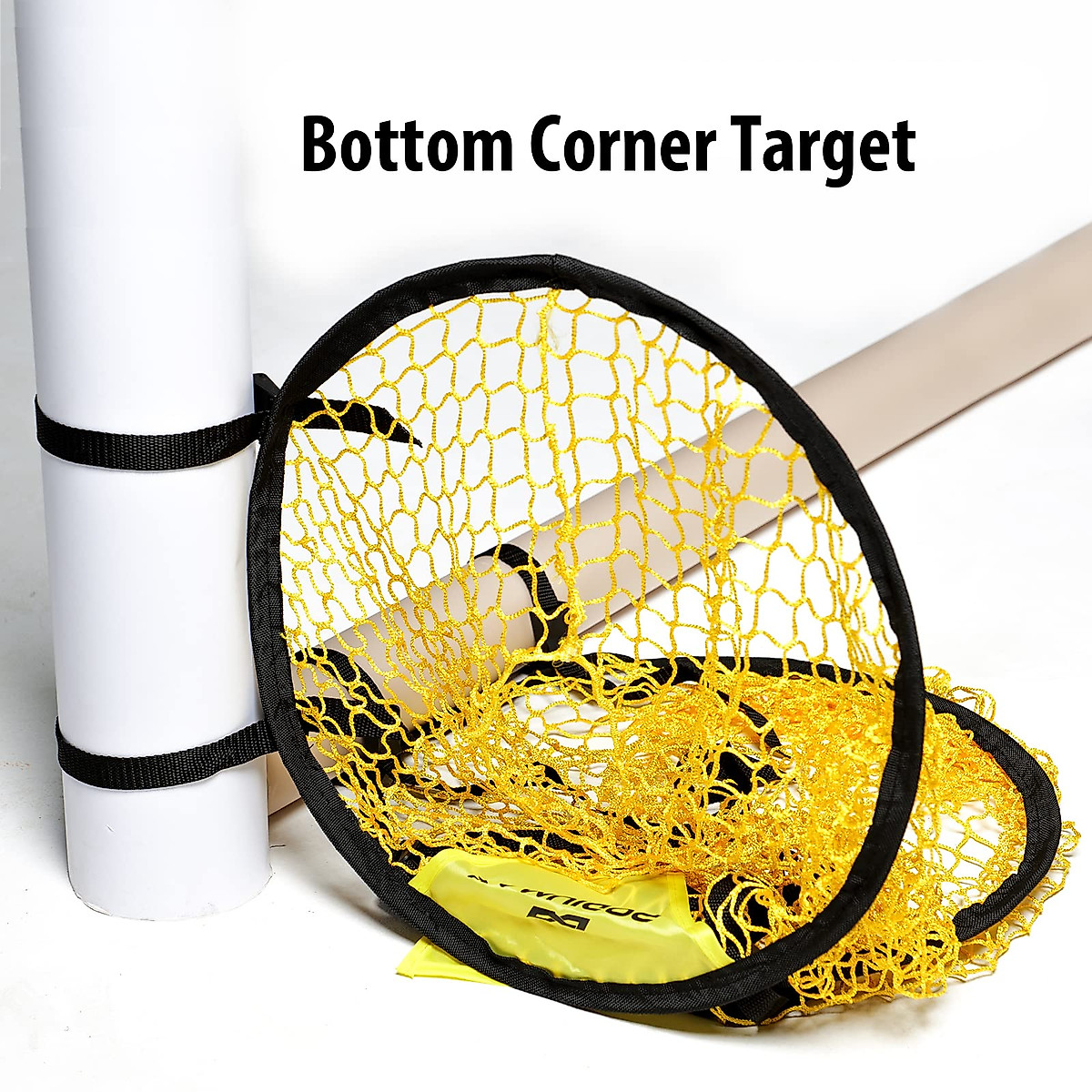 PodiuMax Top Bins Soccer Target Goal, Easy to Attach and Detach to The Goal, Set of 2, for Shooting Accuracy Training (Red)