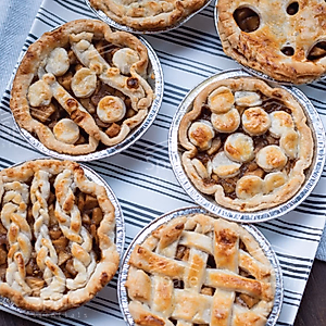 Spare Essentials 120-Pack 5 Inch Small Pie Pans, Disposable Mini Pie Tins, Aluminum Pie Pans for Baking, Storing and Reheating, Pot Pies, Tarts and Quiche