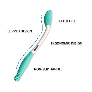 JJHREI Bottom Wiping Aid - Long Reach Comfort Wipe - Self Wipe Assist Toilet Aids Wand - Bathroom Butt Wiper - Ideal Elderly Daily Living Aid for Limited Mobility