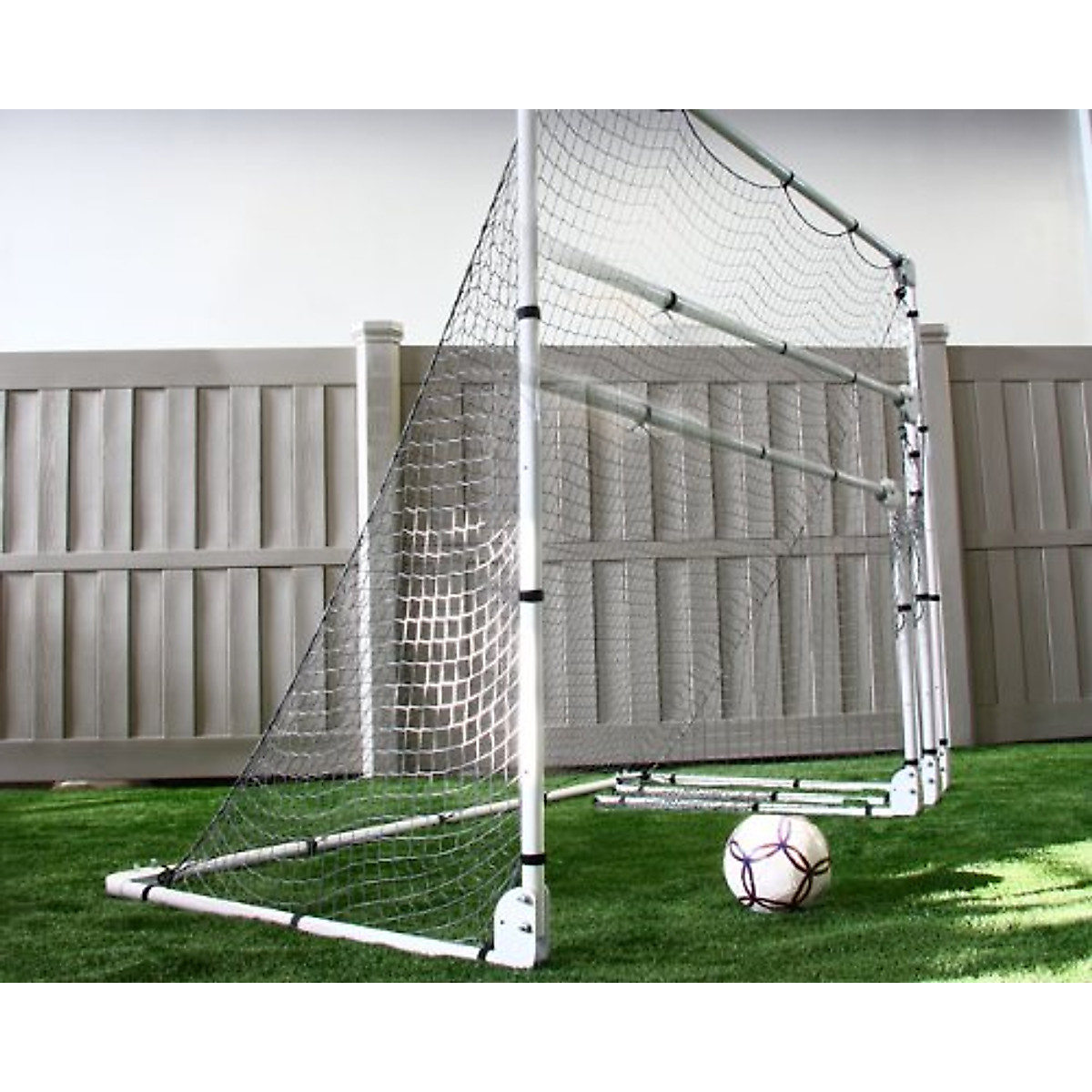 Lifetime 90046 Soccer Goal with Adjustable Height and Width, 7' x 5',Black