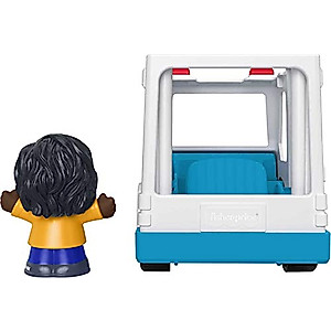 Fisher-Price Little People Ambulance, push-along vehicle with EMT figure for toddlers and preschool kids ages 1 to 5 years