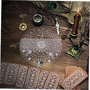 5pcs Pendulum Dashboard Divination Board Decorative Portable Divination Board Divination Prop Desktop Divination Board Acrylic Divination Board Divination Board Ornament