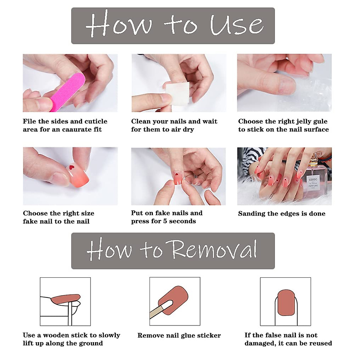 24Pcs Black Press on Nails Long Star Moon Fake Nails Full Cover Luxurious Acrylic Nails Glue on Nails Glossy Gradient False Nails Stick on Nails for Women