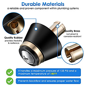 Ceoighe 2 Pack Springless CHK Valve Replacement for PK2016 420 Series, Springless Check Assembly Compatible with Arrowhead Frost-Proof Wall Hydrants, Repair Parts for Stem Assembly