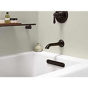 KOHLER K-20202-RA Underscore Rectangle 60-Inch x 32-Inch Alcove Bath with Integral apron, integral flange and right hand drain, White