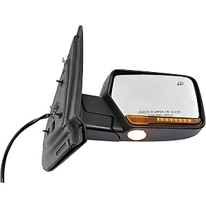 Kool Vue Driver & Passenger Side Power Heated Mirrors for Ford Expedition Lincoln Navigator 2007-2008 Power Fold With Signal Light, Memory & Puddle Lamp Chrome