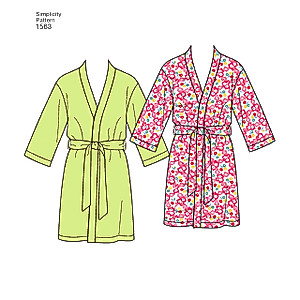 Simplicity US1563A Easy to Sew Teen's, Men's and Women's Pajama Sewing Pattern Kit, Code 1563, Sizes XS-XL