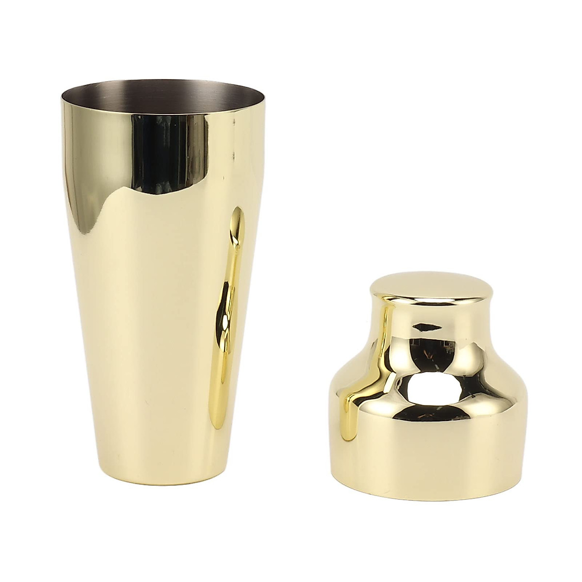 Mokylor Cocktail Shaker, 24 oz Insulated 304 Stainless Steel Cocktail Shaker Bartender Shaker Metal Martini Shaker for The Home Bartender (Luxury Gold)