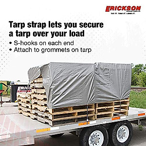 Erickson 06610 Multiple Length EPDM Rubber Tarp Strap, (Pack of 10)