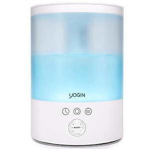 YOGIN Humidifiers for Bedroom Large room,Top fill 2.5L Ultrasonic cool mist Humidifiers for Baby Nursery and Plants,Up to 24 Hours, 24db Quiet,Night Light, Auto Shut Off, Easy Clean Humidifier