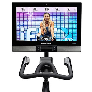NordicTrack Commercial S27i Studio Cycle with 27” HD Touchscreen for Interactive Studio & Global Workouts, 30-Day iFIT Family Membership Included