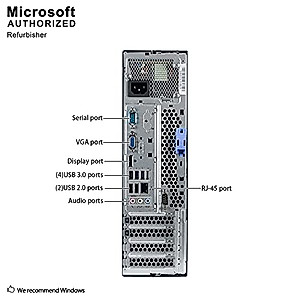lenovo ThinkCentre M82 SFF Business Desktop Computer, Intel Core i5-3470 Quad-Core Processor 3.6GHz, 16GB RAM, 2TB HDD, DVD RW, USB, WIFI, Windows 10 Professional (Renewed)