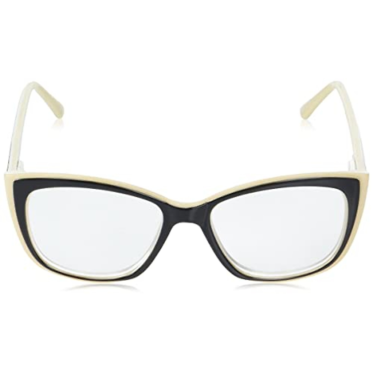 Sofia Vergara x Foster Grant Women's Gloria Reading Glasses Square, Black, 51 mm + 2