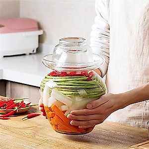 YFZMD 2.5KG Glass Container Kimchi Jar Kitchen Thickened Pickled Cans Household Pickles Cylinder
