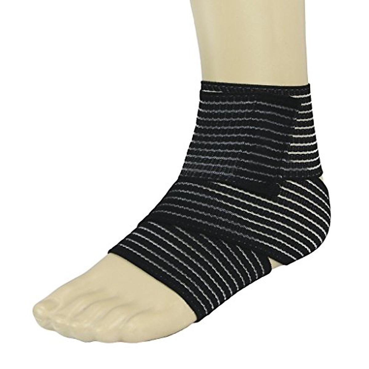 BXT Elastic Breathable Wrap Ankle Support Brace Compression Knee Elbow Wrist Ankle Hand Support Wrap Sports Bandage Strap with Hook & Loop Fastener Straps(A PIECE)