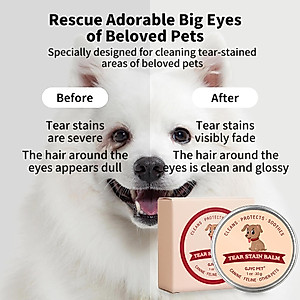 Tear Stain Remover for Dogs 1oz - Dog Tear Stain Remover for White Dogs, Pet Eye Cleaner, Dog Eye Care for Tear Stains, Dog Eye Booger Remover, Cat Tear Stain Remover, Eye Stain Remover for White Fur
