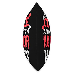 I Just Want To Cuddle And Watch Horror Movies Valentines Day Throw Pillow, 16x16, Multicolor