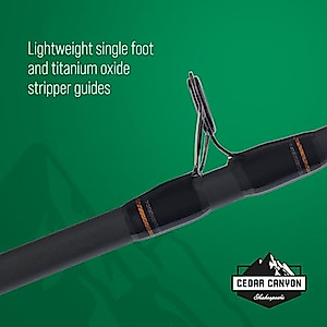 Shakespeare Cedar Canyon Summit Fly Fishing Rod, Black, 9' - 6wt - 4pc