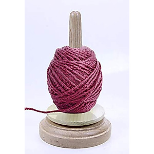 Wood Yarn Holder - with Twirling Mechanism