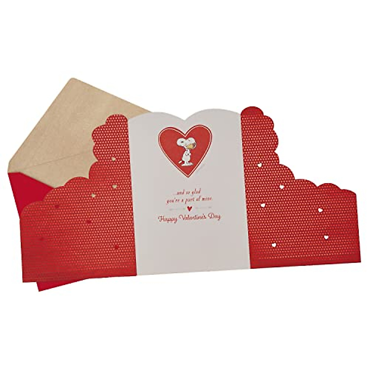 Hallmark Peanuts Valentine's Day Card (Snoopy Hugging Woodstock)